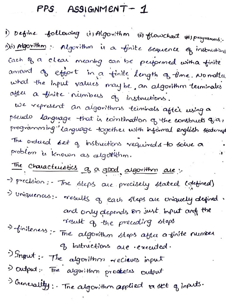 Pps Assignment 1, 20D01A0575 | PDF | Algorithms And Data Structures | Theoretical Computer Science