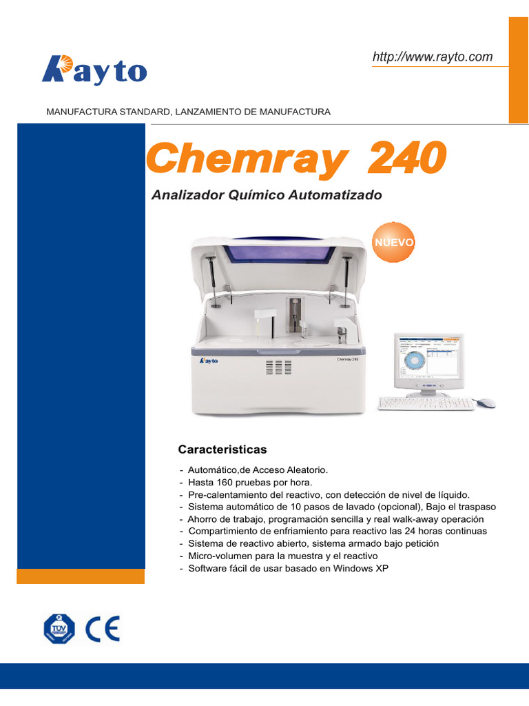 Rayto Analizador Chemray 240 | PDF
