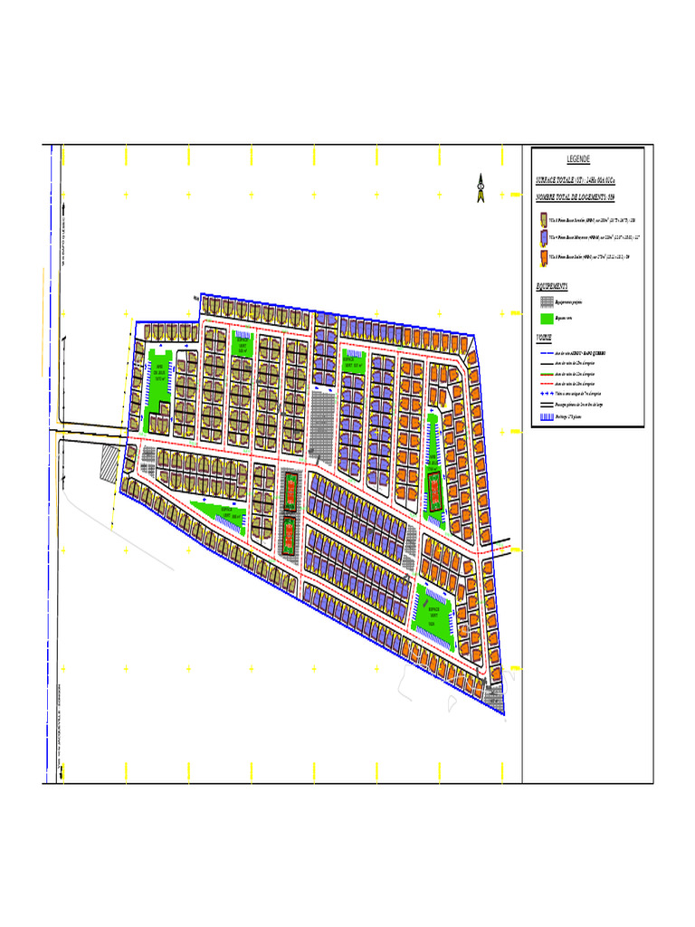 02 Plan D'implantation Des Axes-Model | PDF