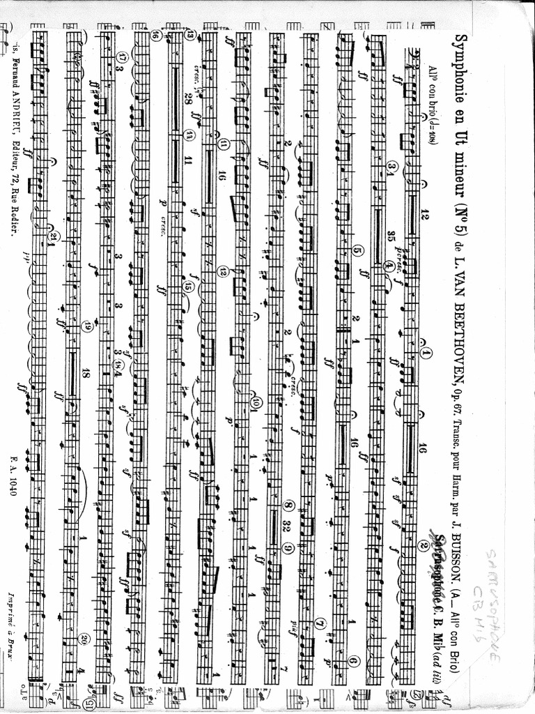 16 - 5° Symphonie - Sax Sarrusophone | PDF