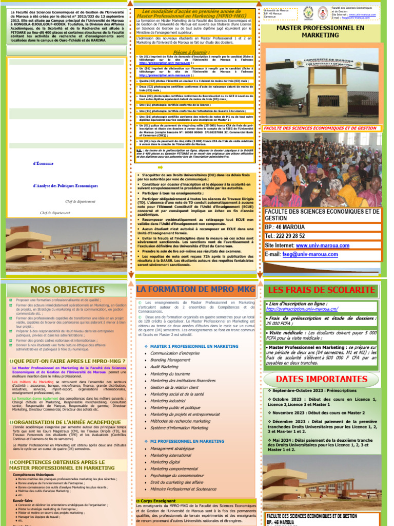 Brochure - MASTER PRO EN MCV 2023 2024 - V310823 | PDF