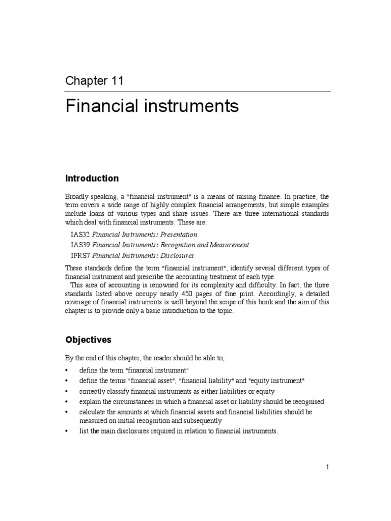 Financial Instruments | PDF | Interest | Fair Value