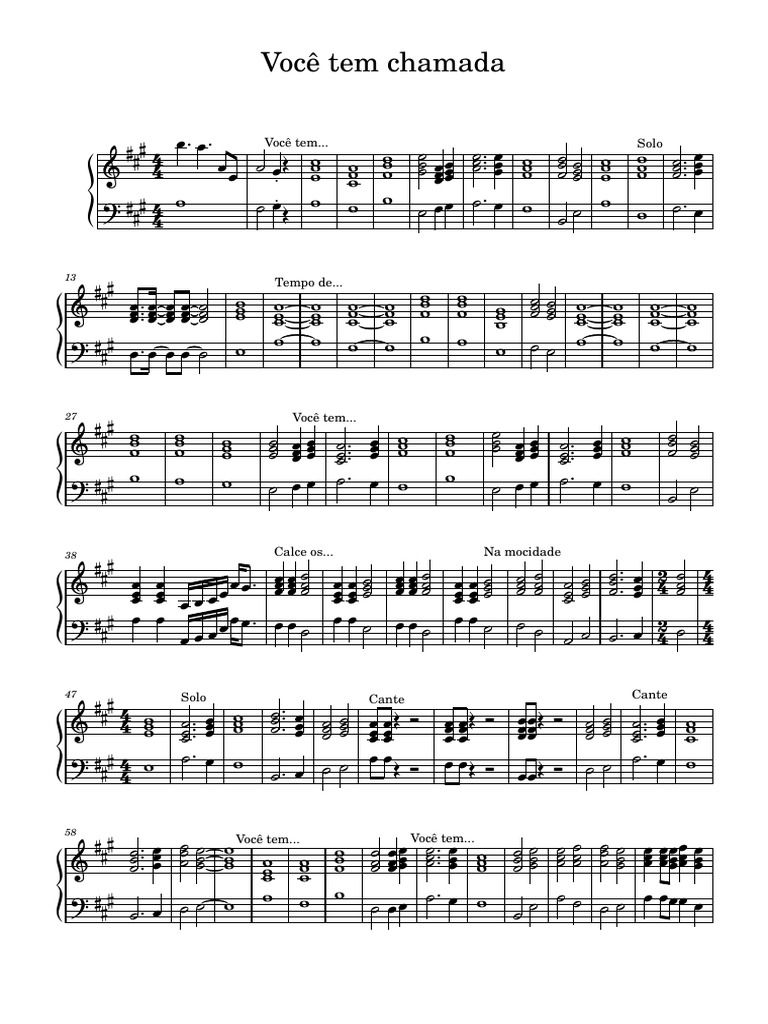 Você Tem Chamada | PDF