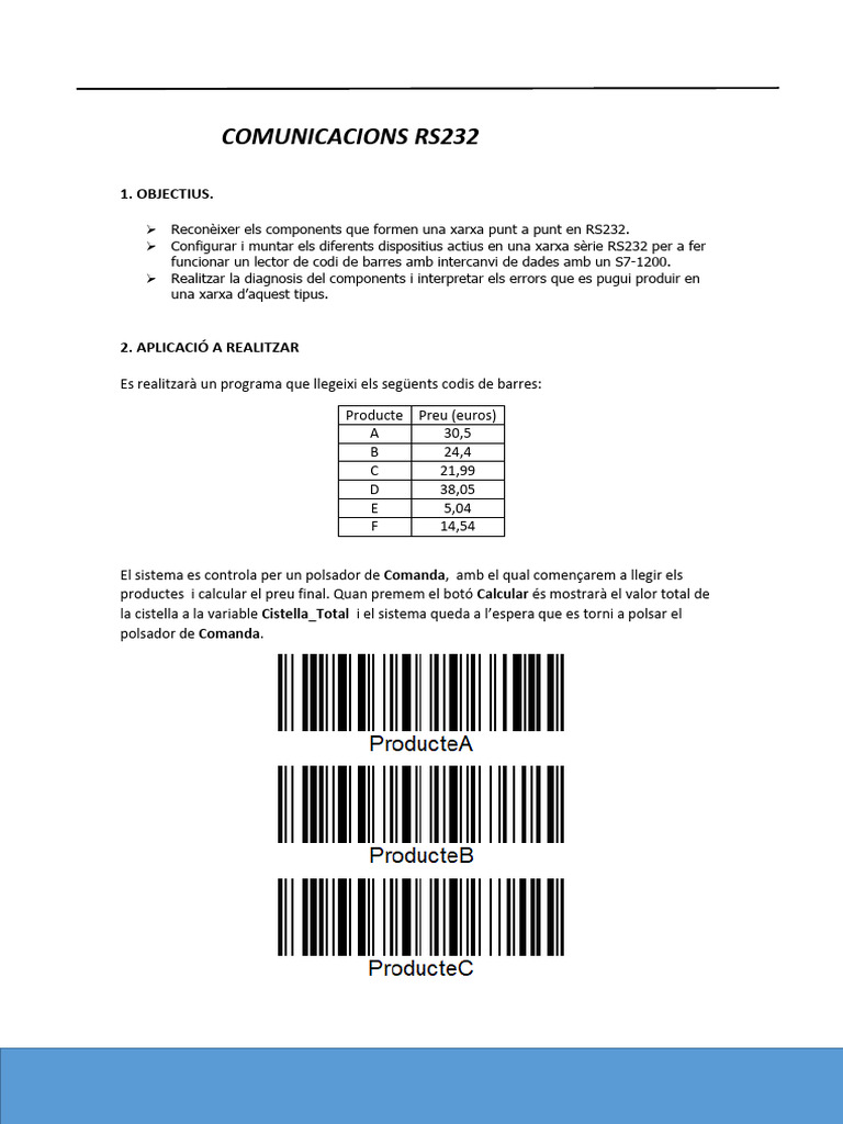 Activitat RS232 | PDF