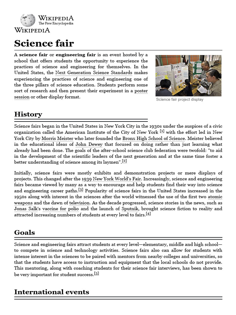 Science Fair | PDF