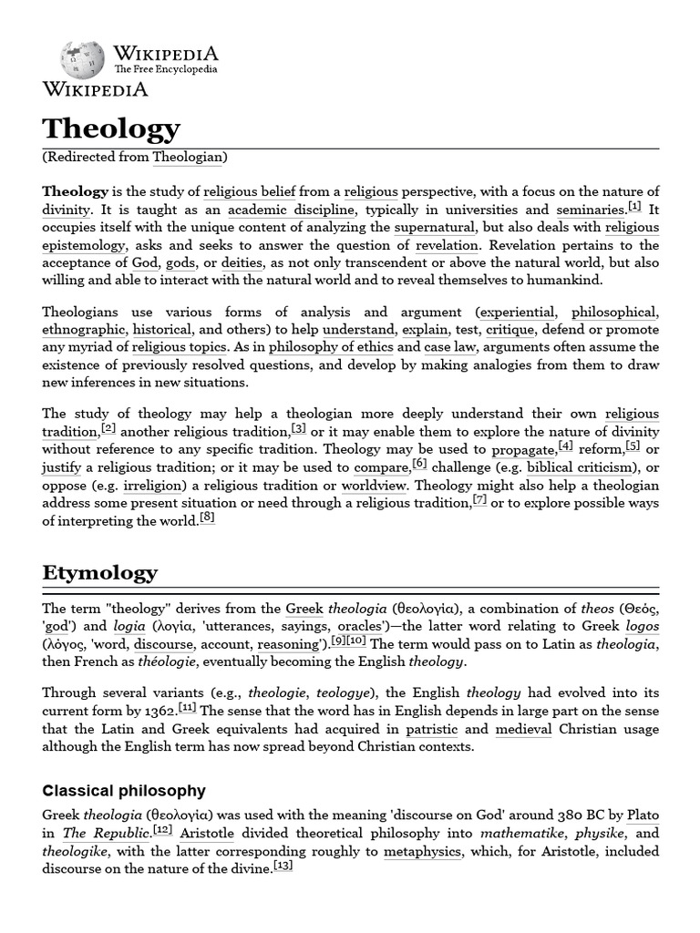 Theology | PDF