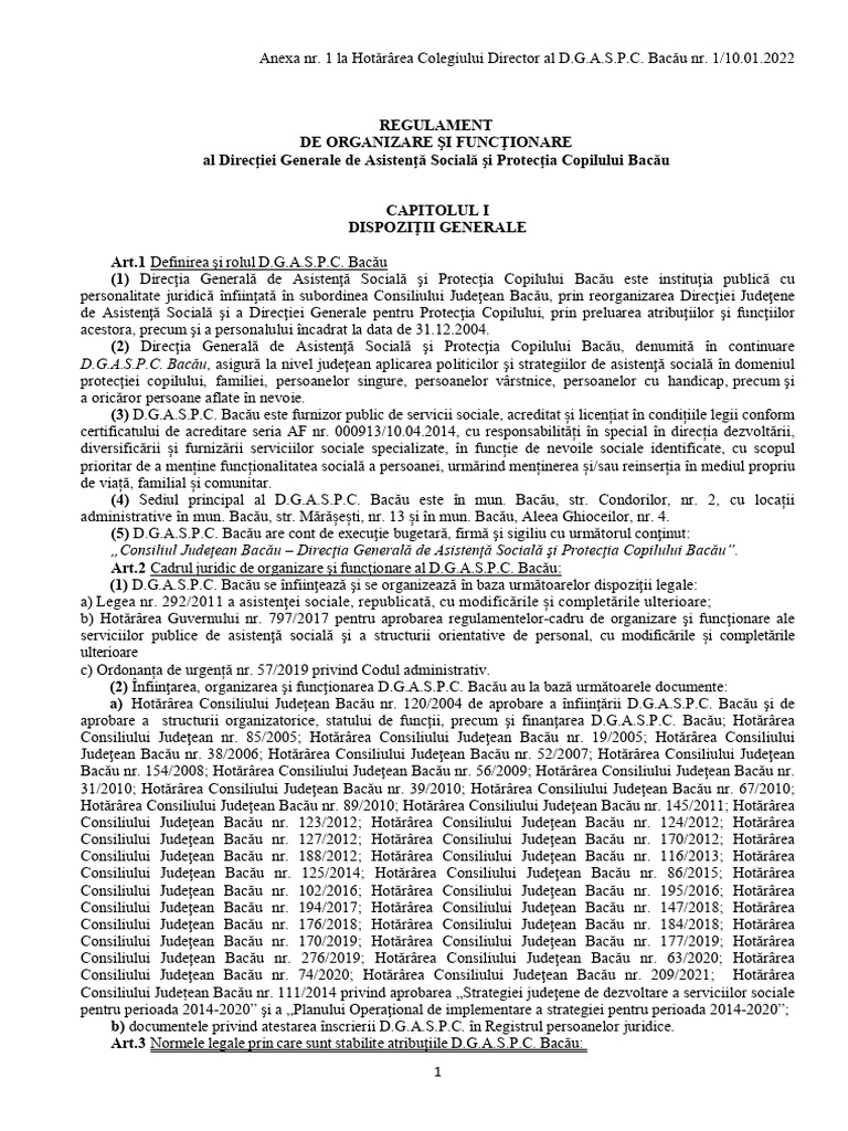 Rof Dgaspc Bacau 2022 | PDF