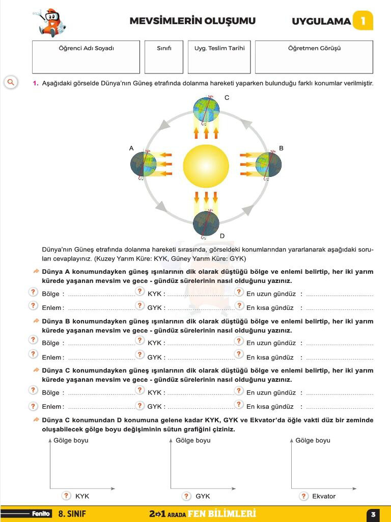 Arı - Fenito - 2si 1 Arada - 8.1. Mevsimler Ve İklim | PDF