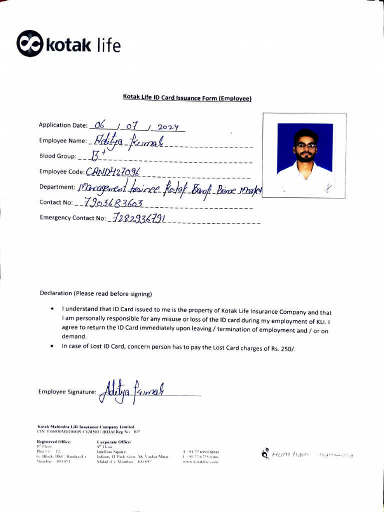 ID Card Creation | PDF