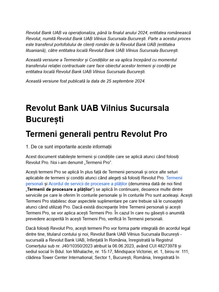 Revolut Pro Account | PDF