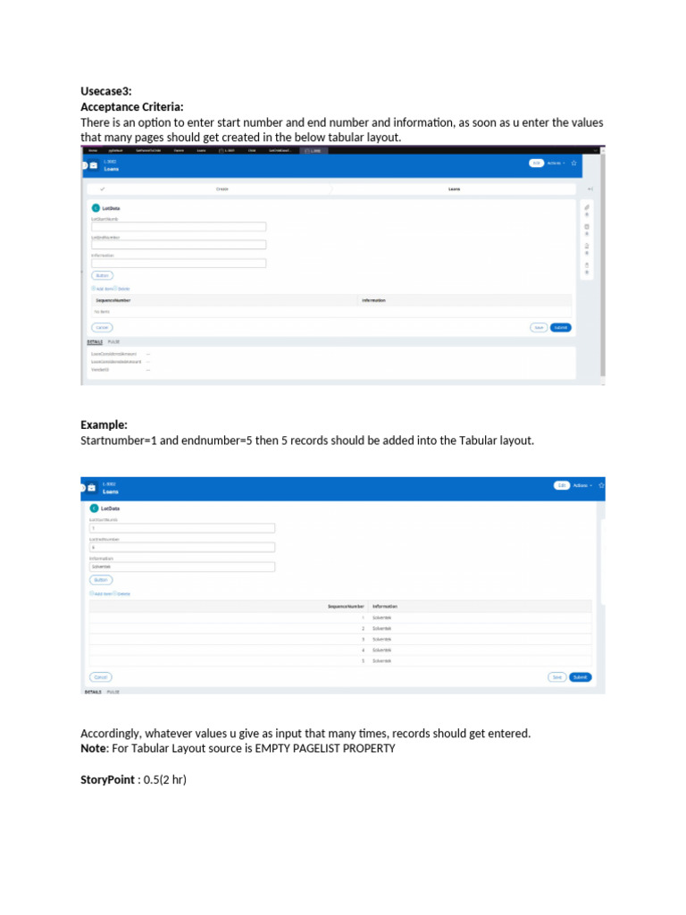 Add Rows Automatically in Tabular Layout | PDF