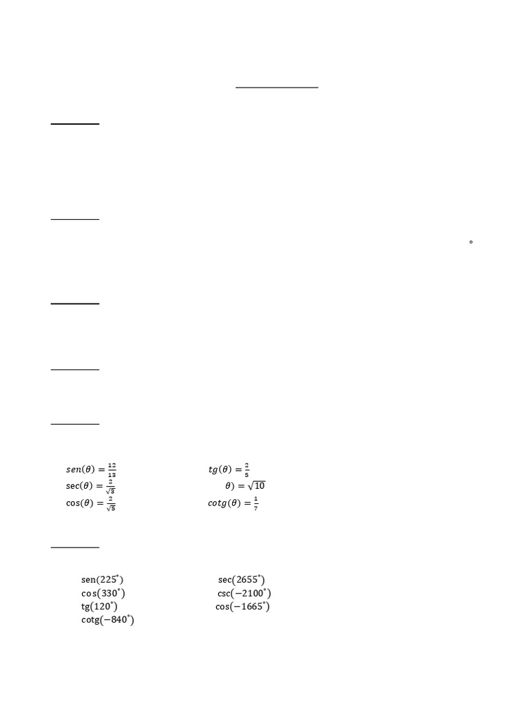 P9 - Trigonometría | PDF