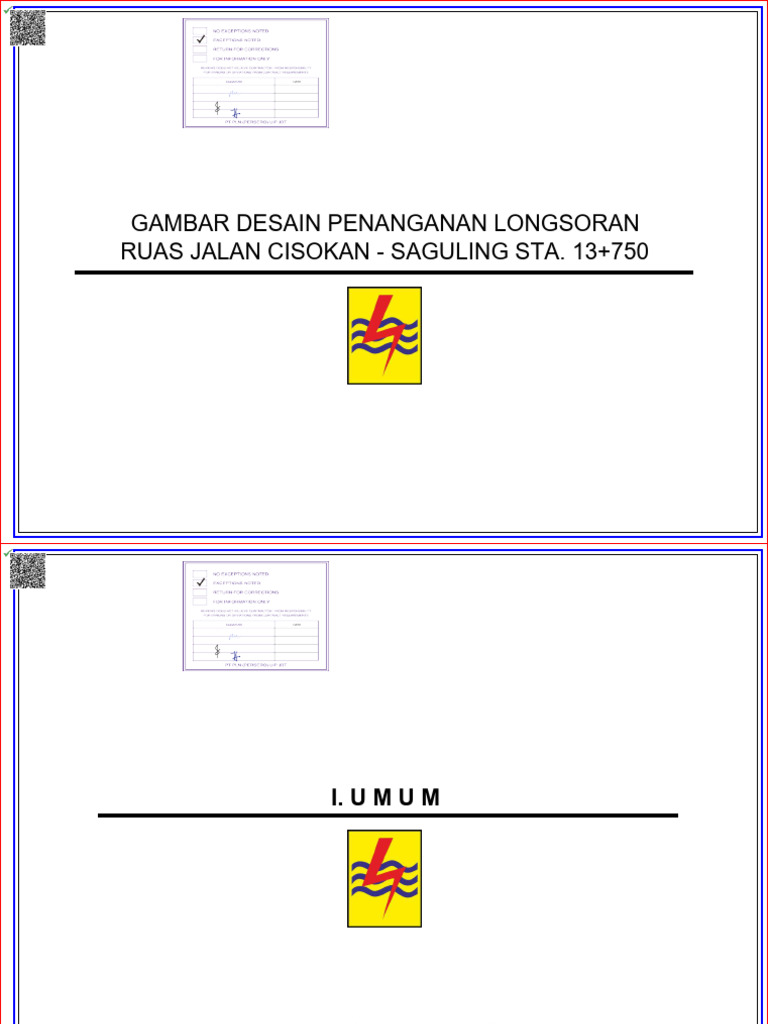 Drawing STA 13+750 EN (08 Agustus 2024) | PDF