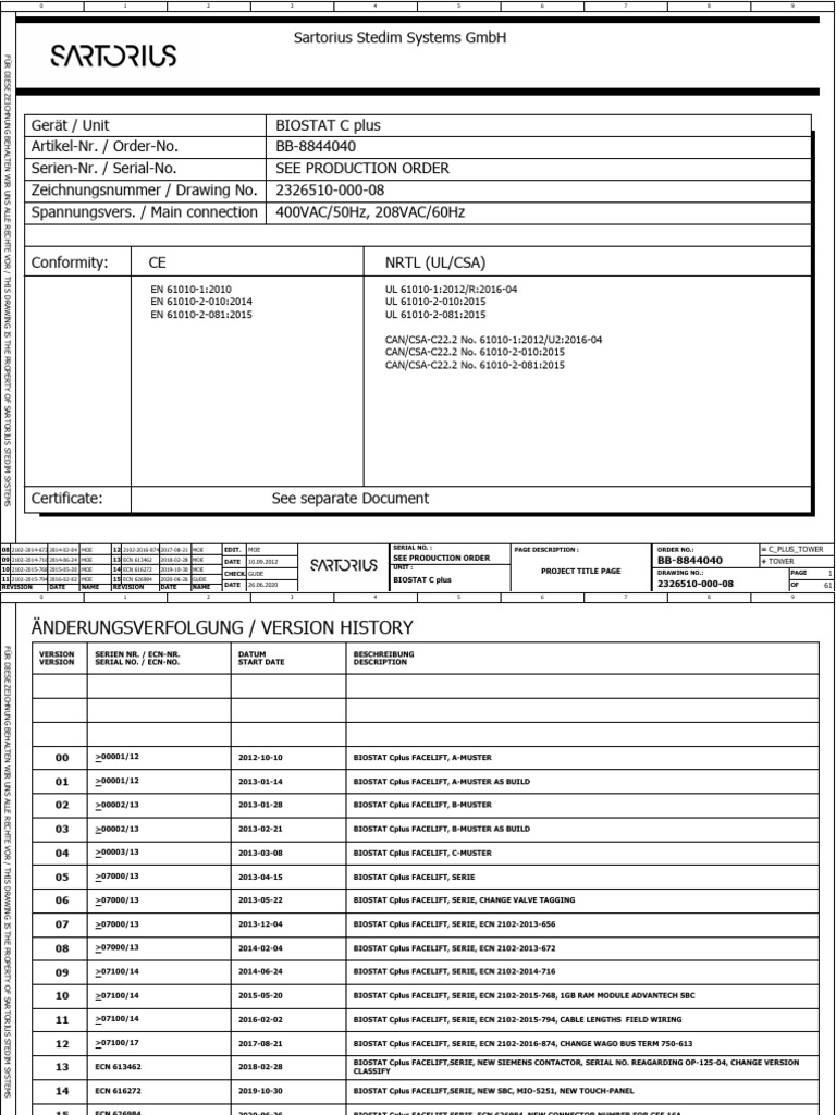 BB-8844040 - 15 - DRW Stromlaufplan BIOSTAT - Cplus Facelift Serie ...