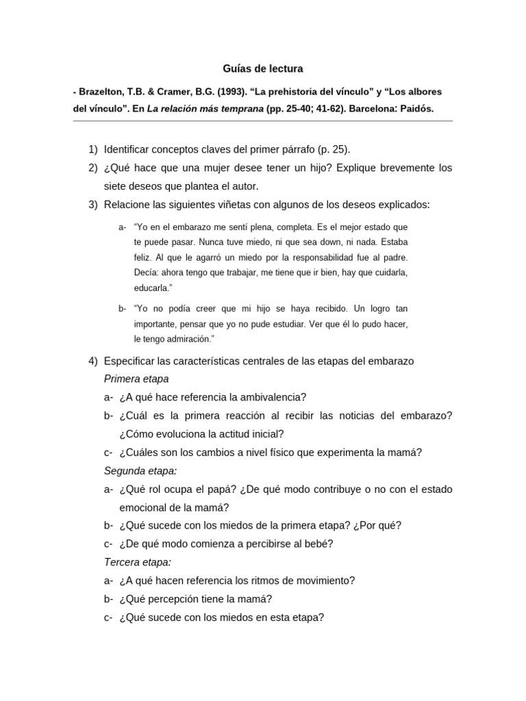 Guías de Lectura Prácticos 2 y 3 | PDF