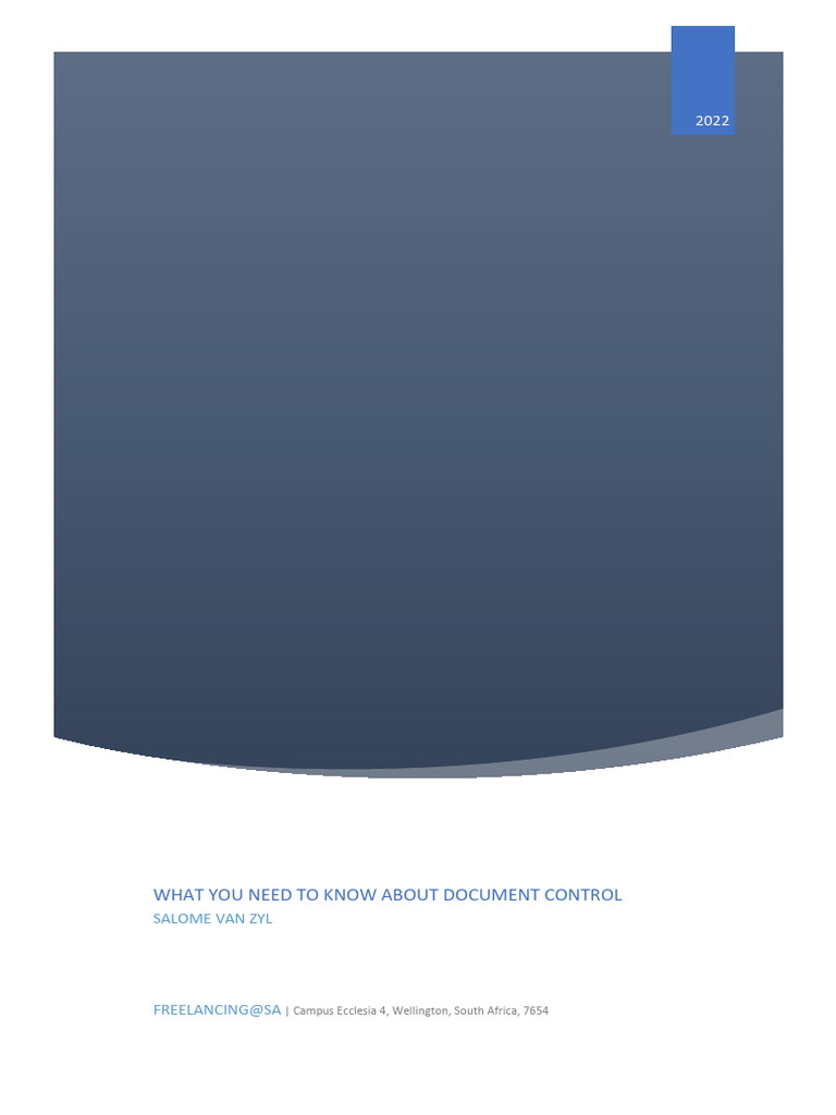 Guidance To Document Control | PDF