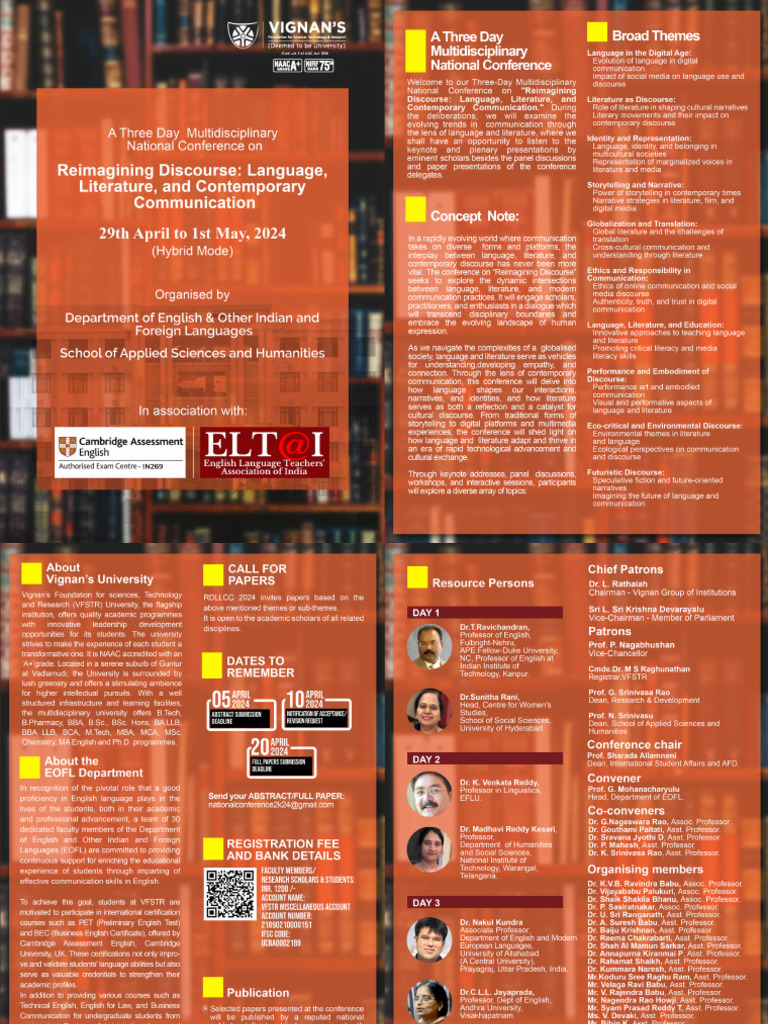 Reimagining Discourse-Language, Literature, and Contemporary ...