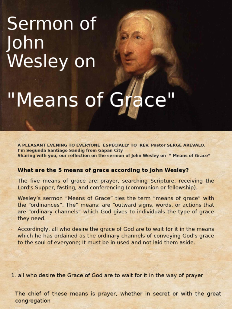 Sermon of John Wesley On Means of Grace | PDF