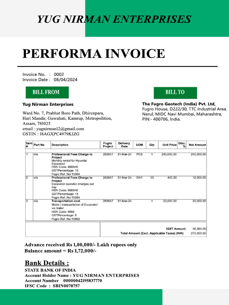 Performa Invoice-Compressed 4 | PDF