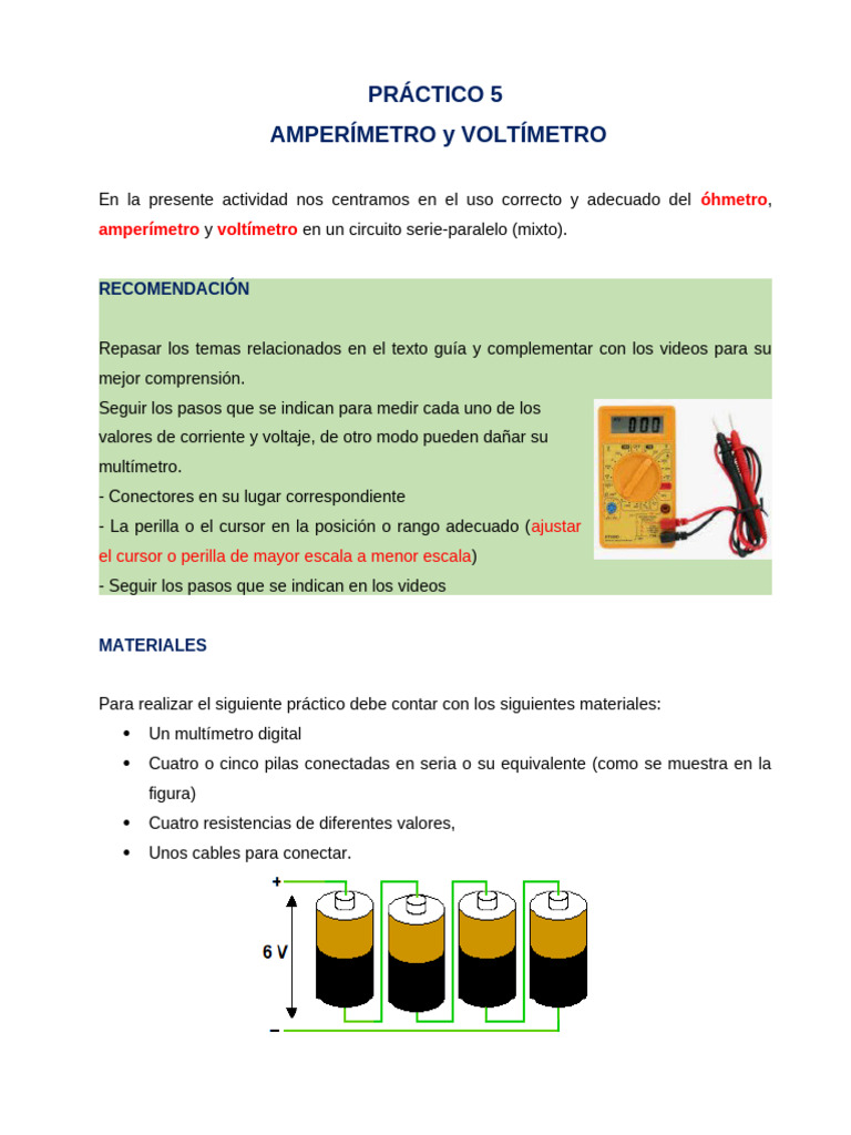 4 PRÁCTICO 4 Uso de Ohmetro | PDF