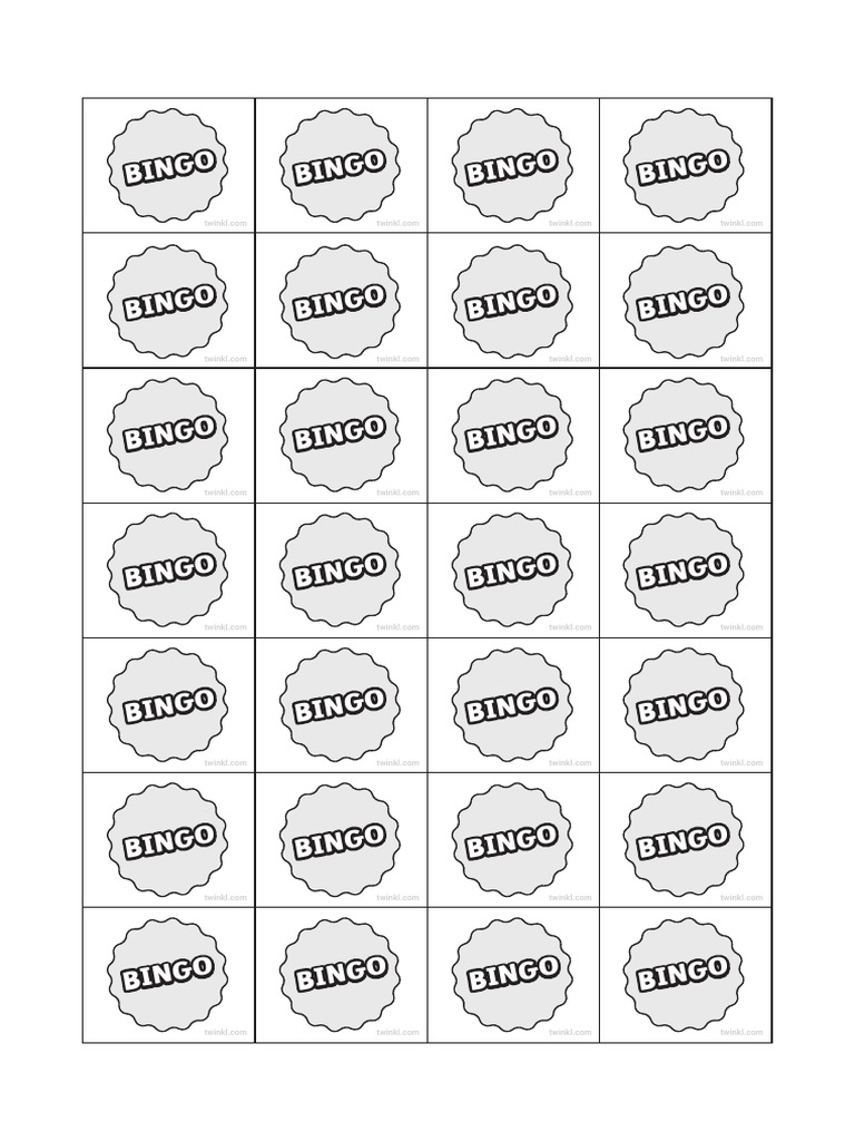 Bingo Tokens | PDF