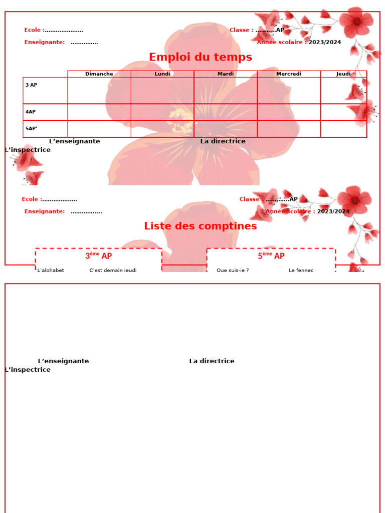 Affichage Administratif - 2023-2024 | PDF