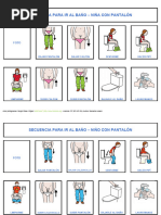 Secuencia - para - Ir - Al - Baño Pictogramas | PDF