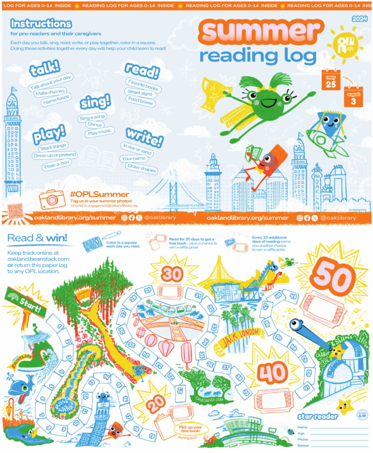 English 2024 Summer Reading Log Outlined | PDF