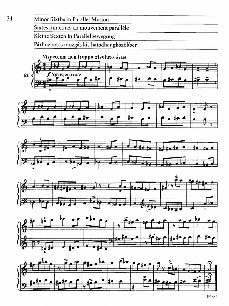 Bela - Bartok - Mikrokosmos N. 61 | PDF