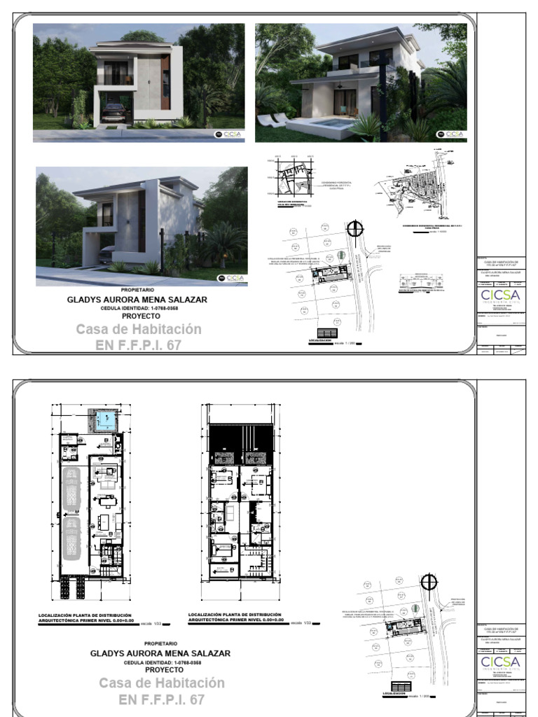 Planos Completos Vivienda Block | PDF