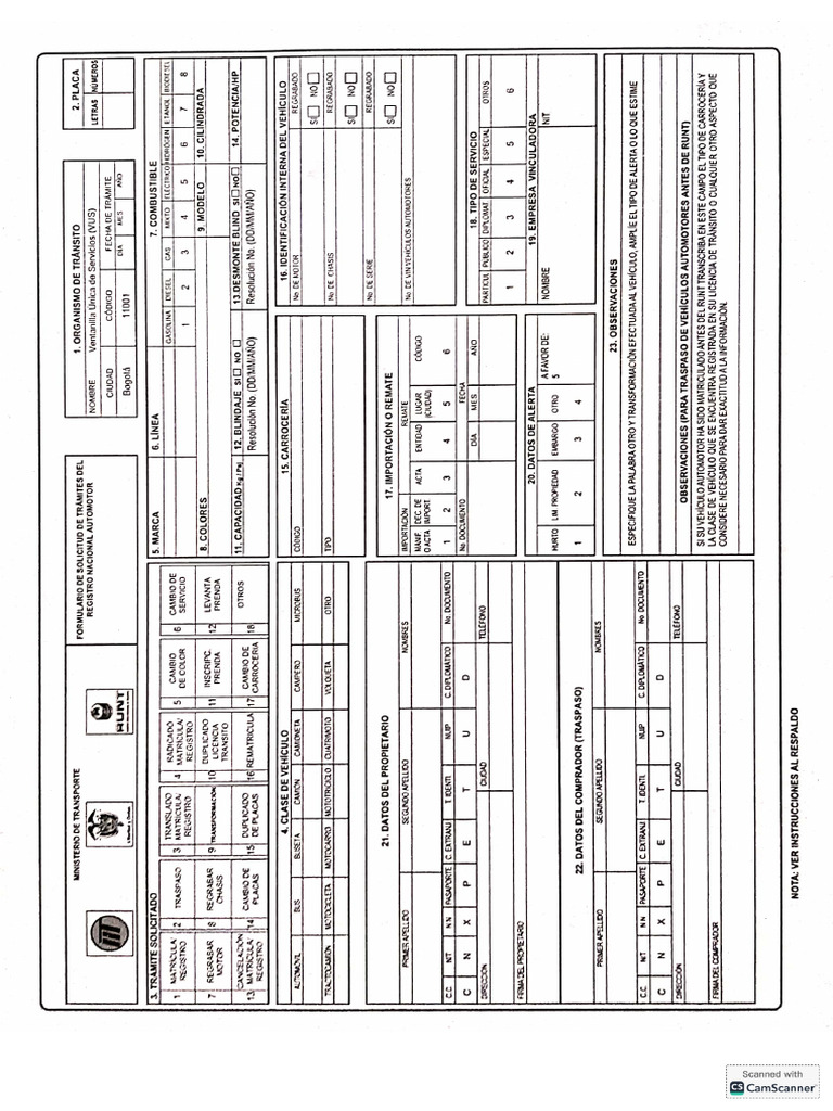 Formularios Traspaso | PDF