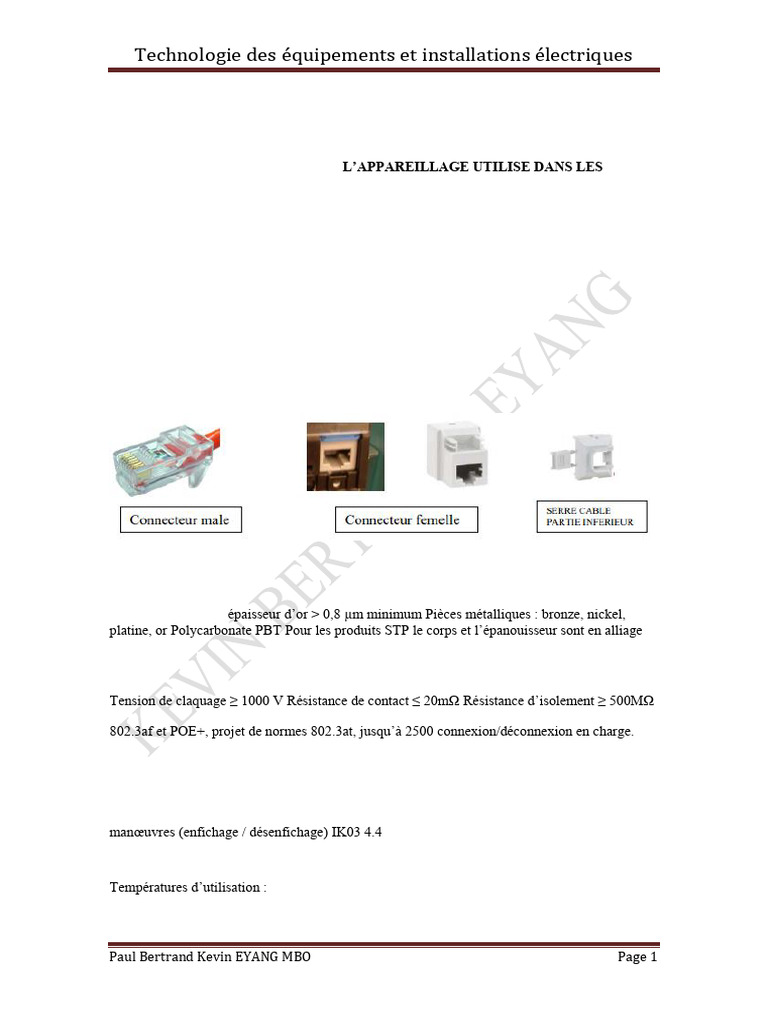 Cours Techno ELEQ4 | PDF