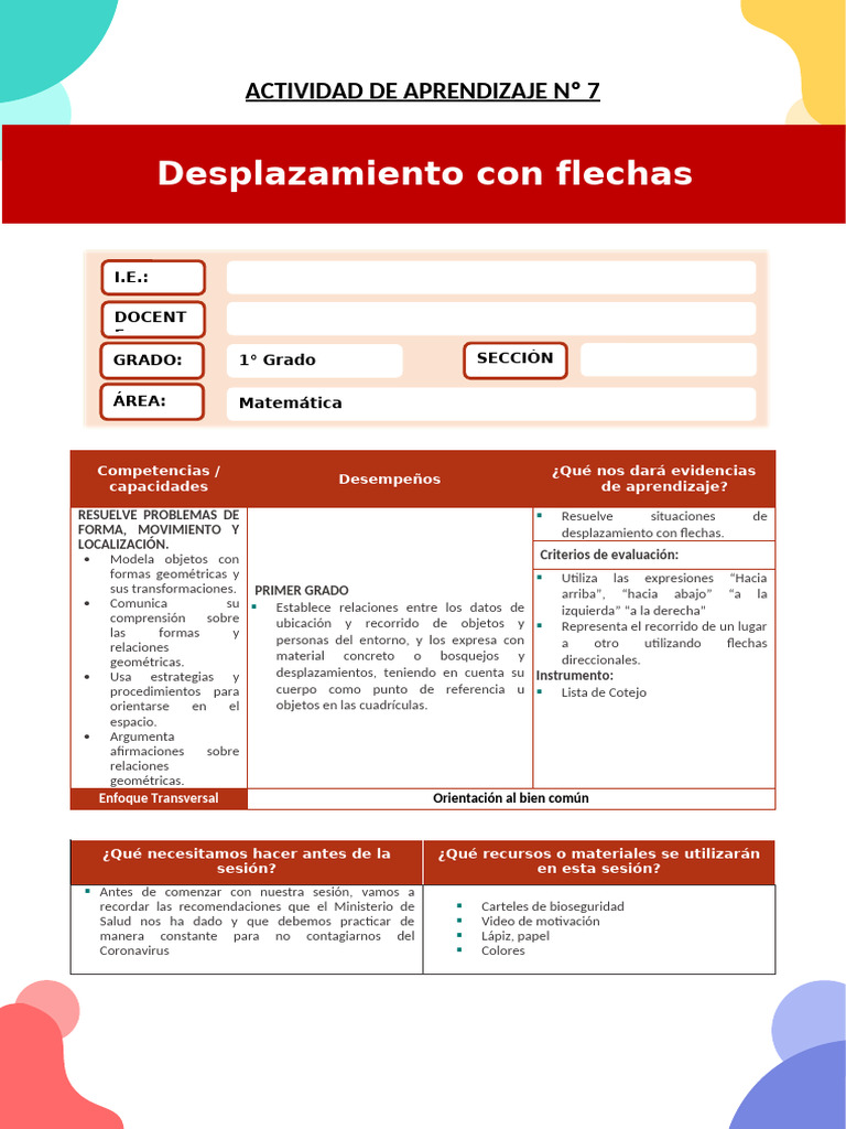 Actividad de Matematica 1° | PDF