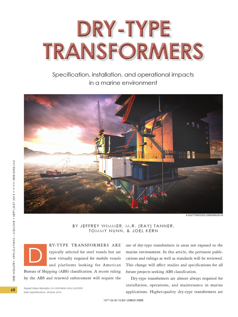 55 Dry-Type - Transformers - Specification - Installation - and - Operational - Impacts - in - A ...