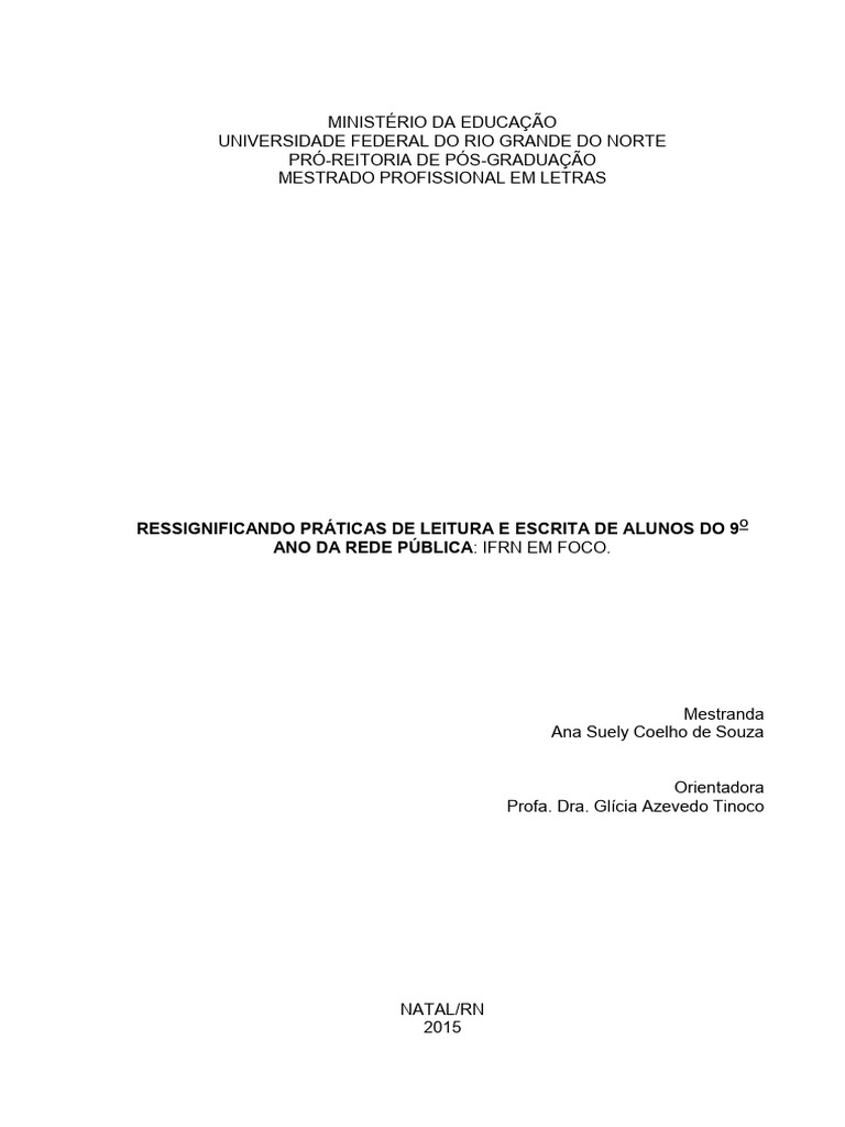 AnaSuelyCoelhoDeSouza DISSERT | PDF