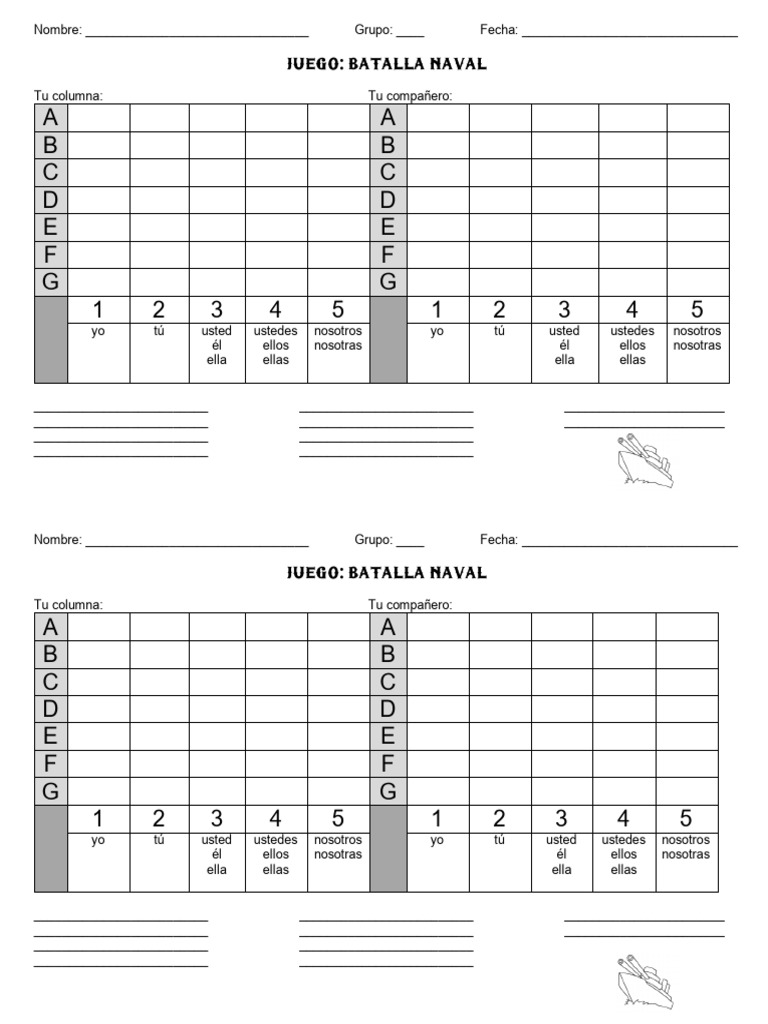 Batalla Naval Verbos | PDF | Morfología | Tipología Lingüística