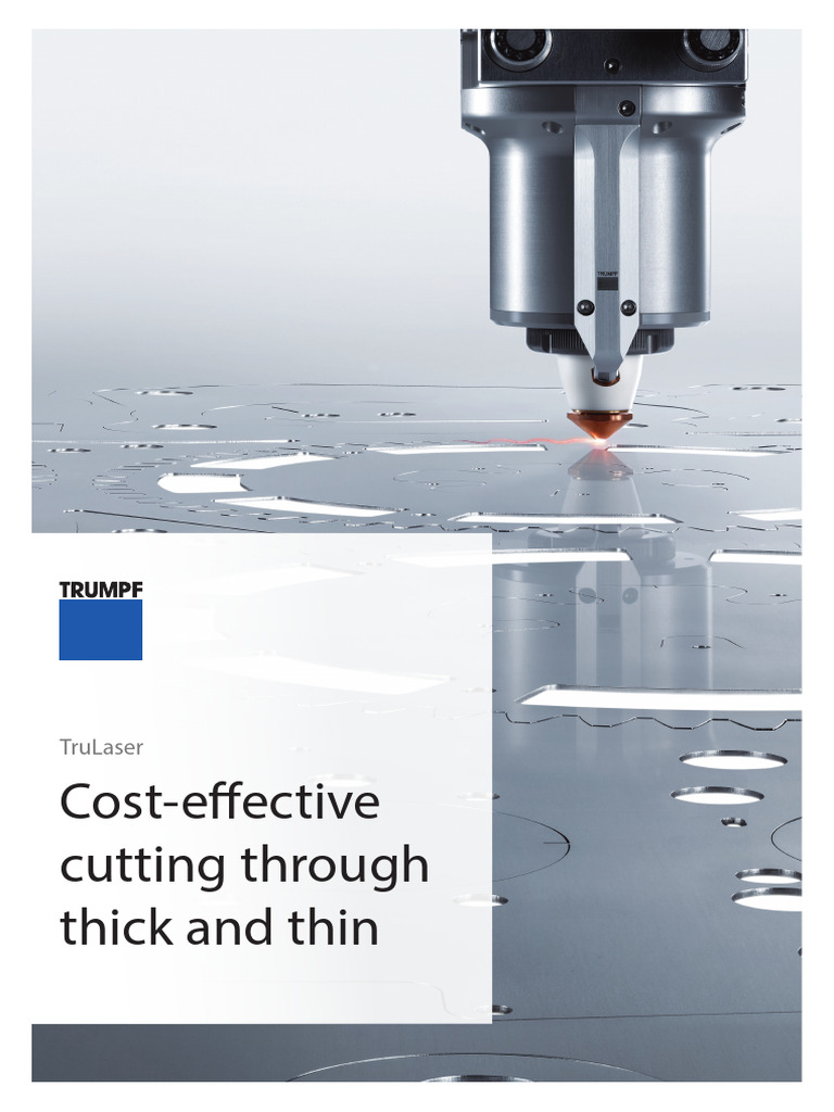 TRUMPF TruLaser Brochure | PDF | Sheet Metal | Laser