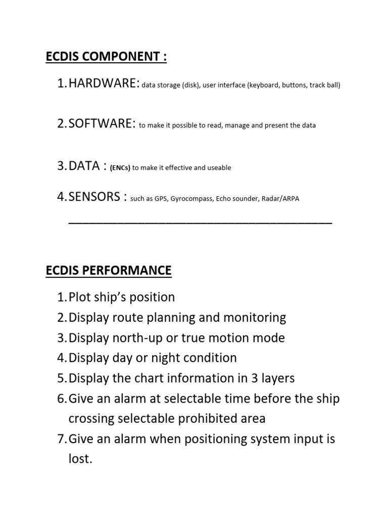 ECDIS - نظرى | PDF