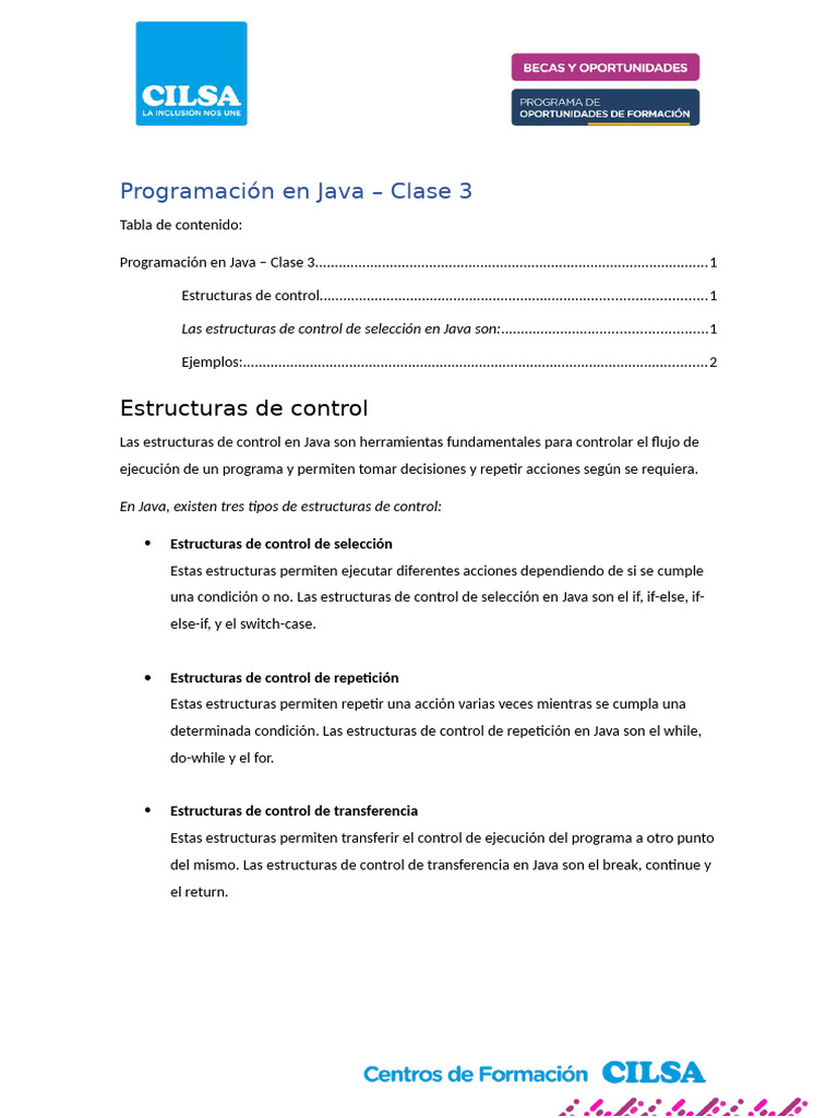Clase3 - JAVA | PDF