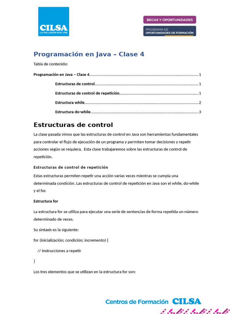 Clase4 - JAVA | PDF