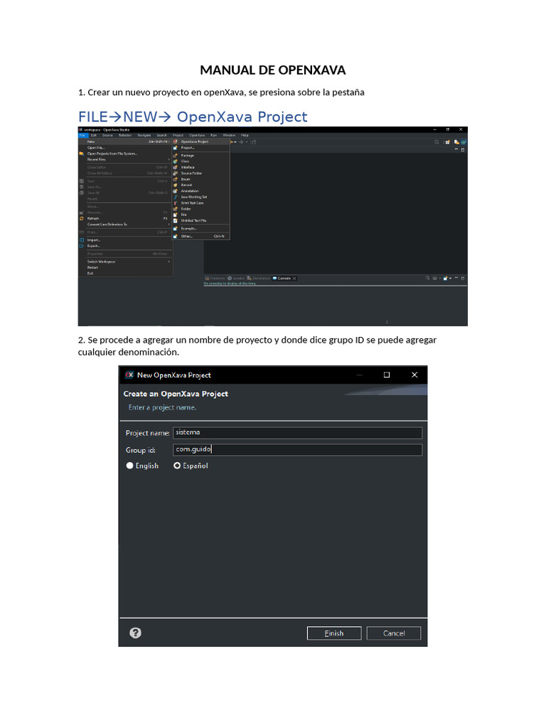 Manual de Openxava | PDF
