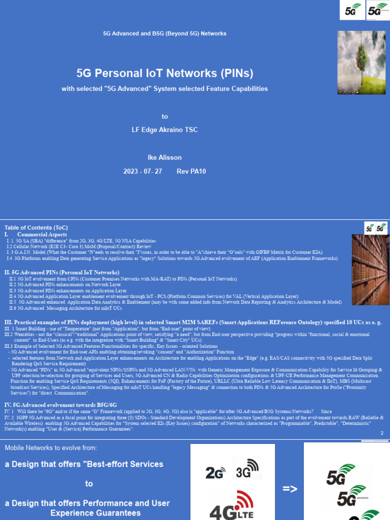 5G PINs Personal IoT Network Configurable in The 5G System | PDF