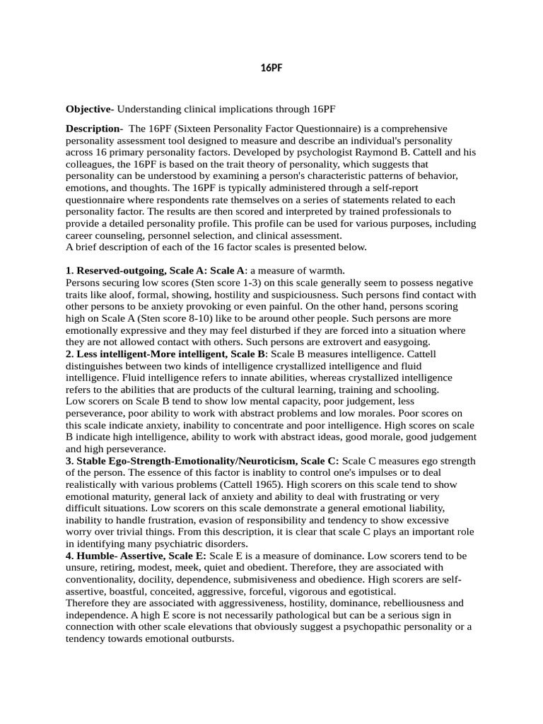 16PF | PDF