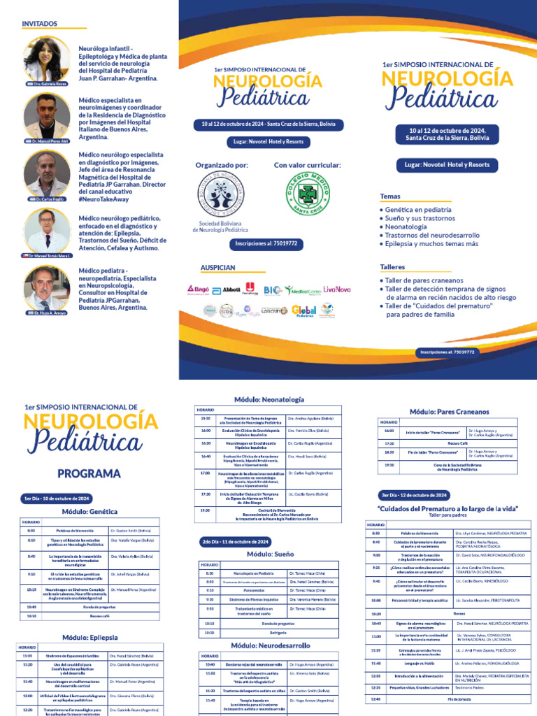 Programa I Simposio Neuroped | PDF