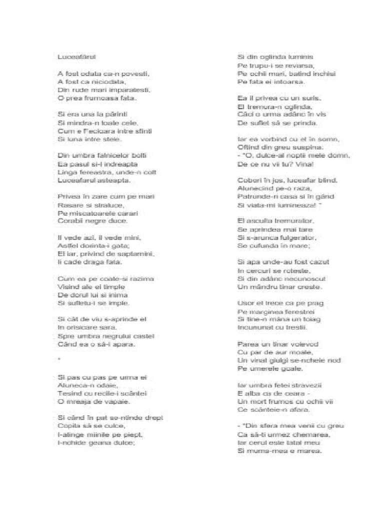 Luceafarul | PDF