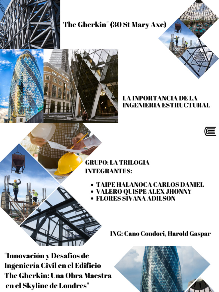 Presentación Obra Civil y Edificación Fotográfico Azul | PDF