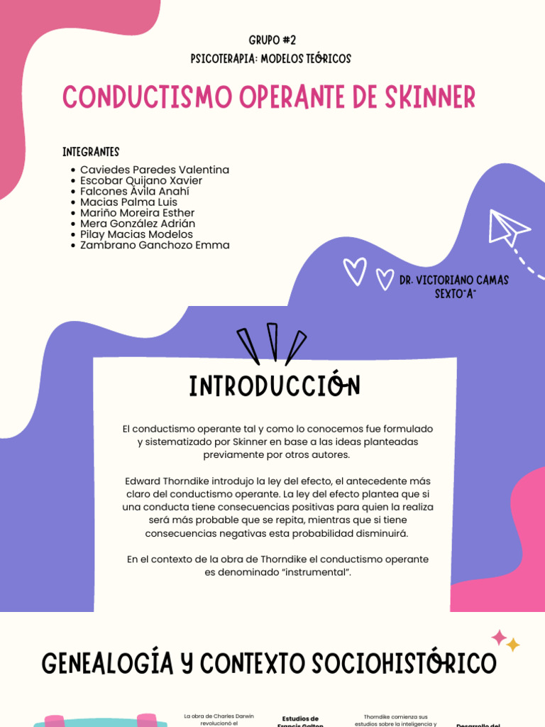 Conductismo Operante o Instrumental de Skinner | PDF