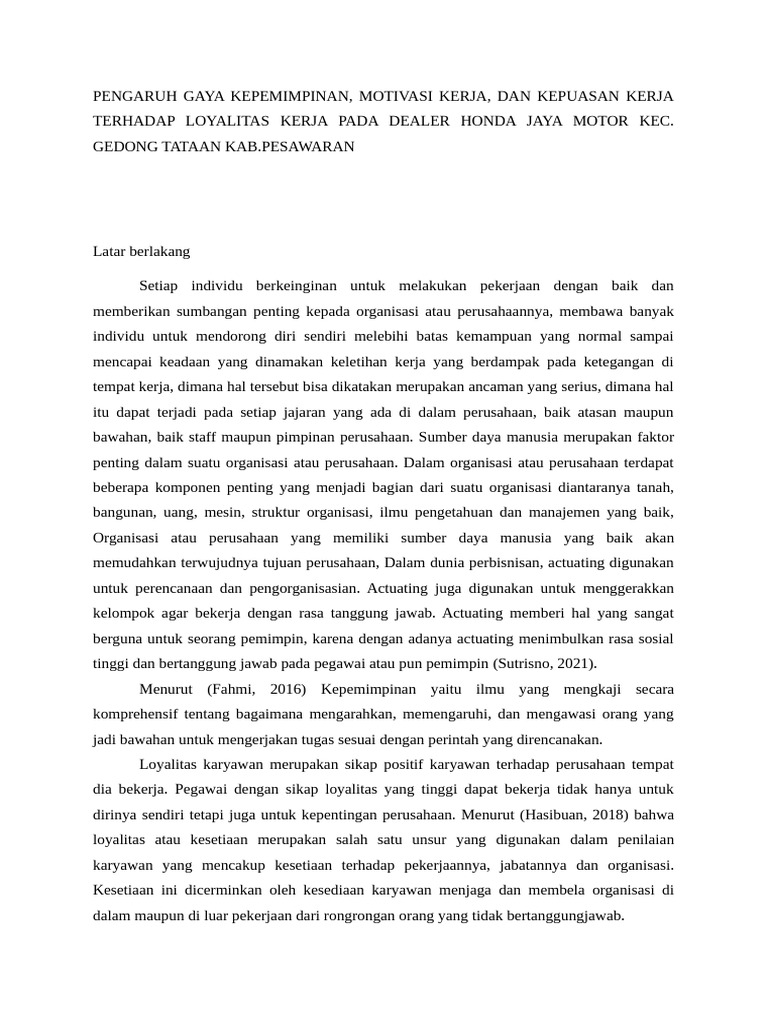 New Latar Belakang | PDF