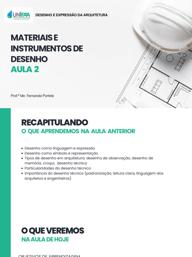Aula 2 - Instrumentos e Materiais de Desenho | PDF