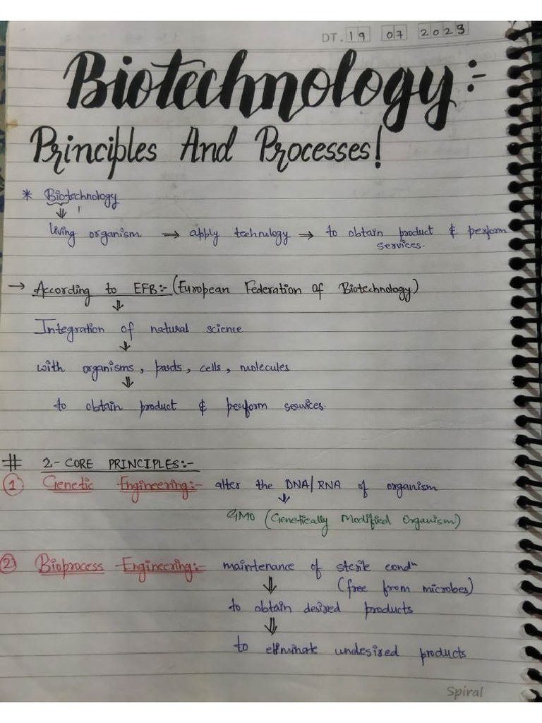 BIOTECHNOLOGY-Principles and Process | PDF